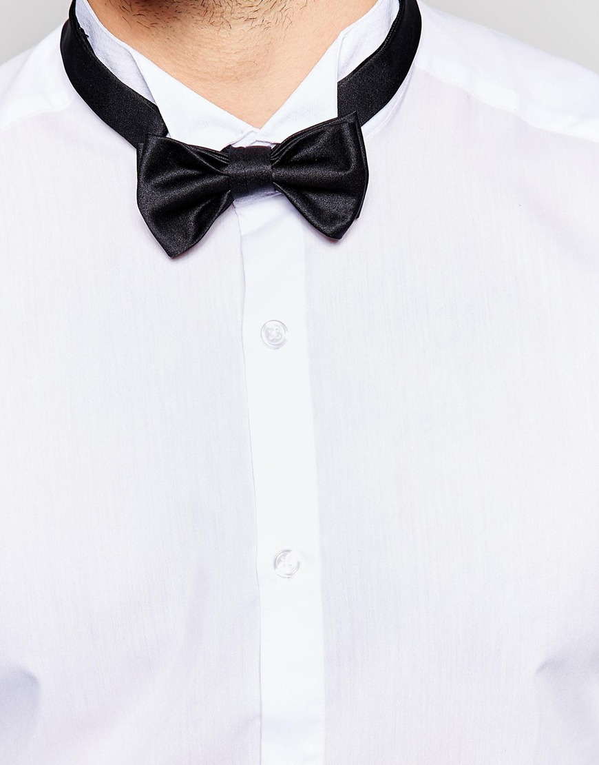 Black Bow Tie White Shirt