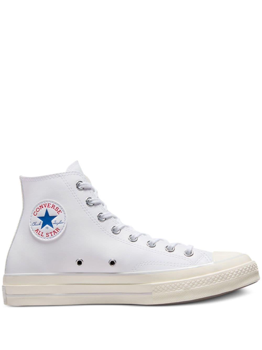 Converse Chuck 70 Leather Hi "" Sneakers in White | Lyst