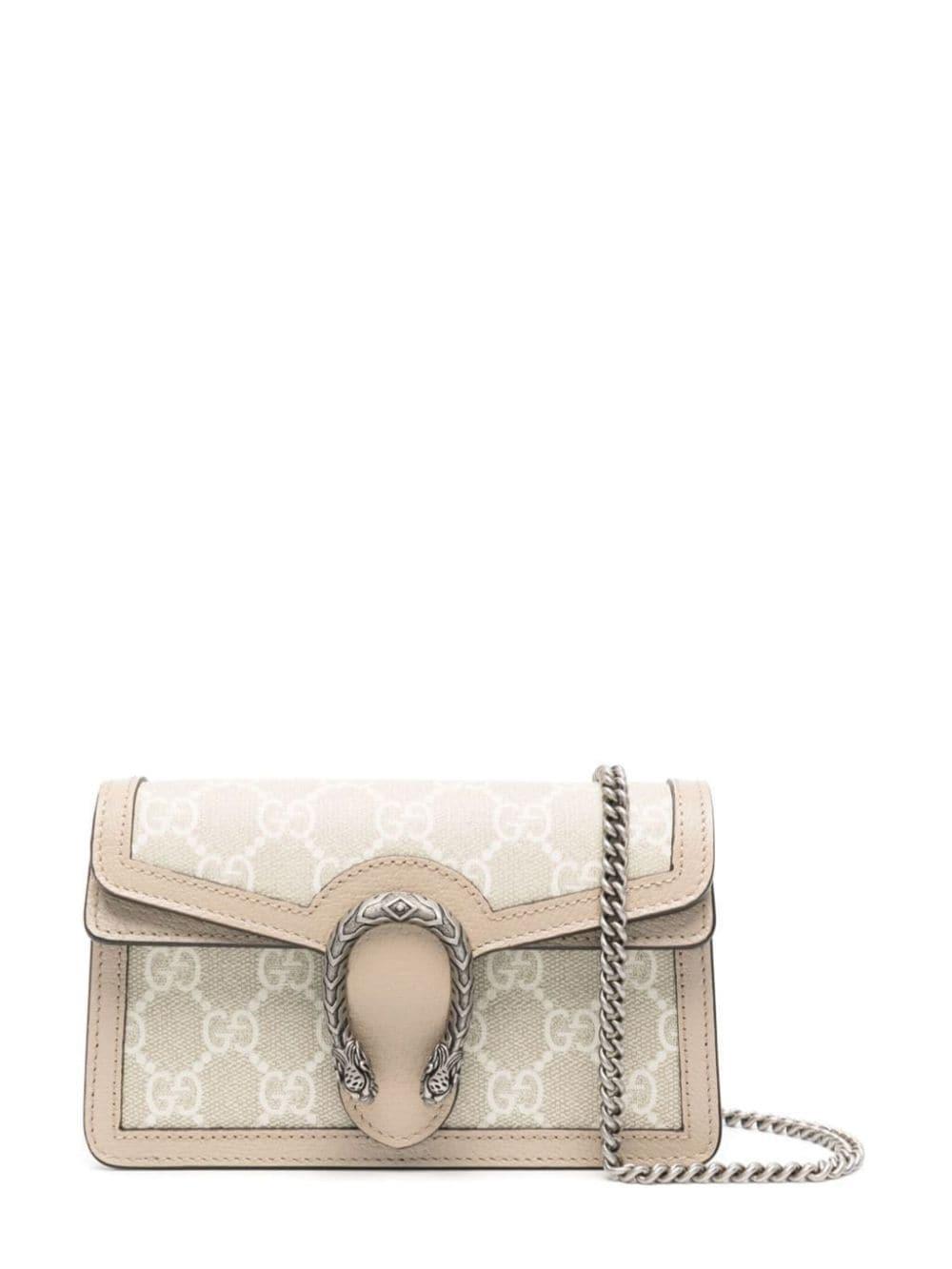Gucci Super Mini Dionysus Shoulder Bag in Natural | Lyst