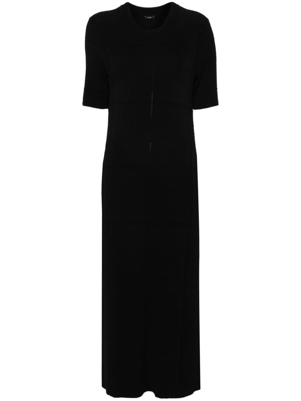 JOSEPH Panelled Midi Dress in Black | Lyst