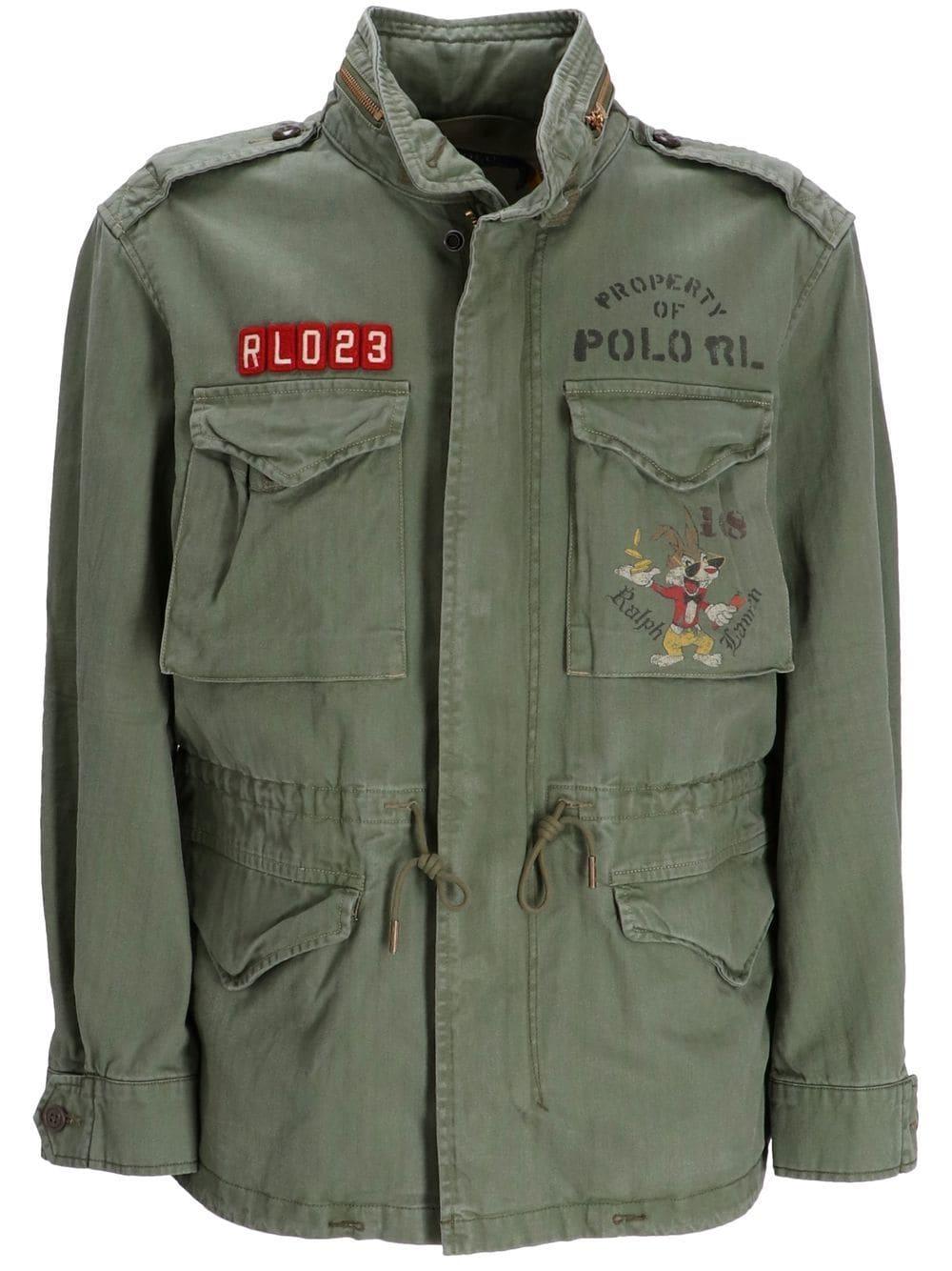 Polo Ralph Lauren Herringbone Field Jacket in Green for Men | Lyst UK