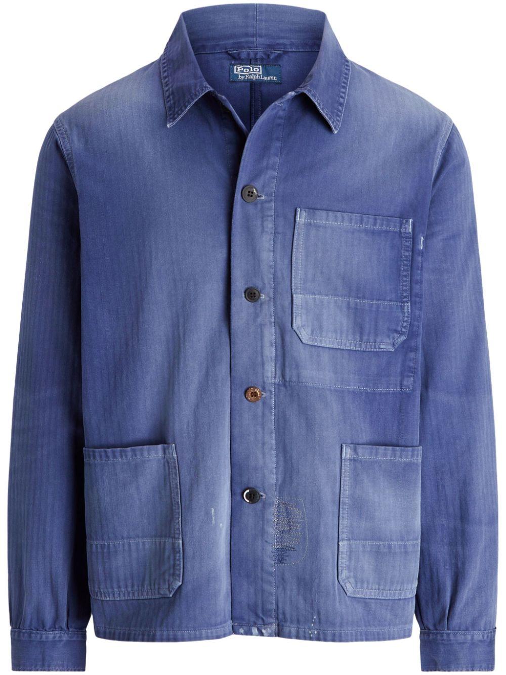 Polo Ralph Lauren Multiple-Pocket Field Jacket in Blue for Men | Lyst