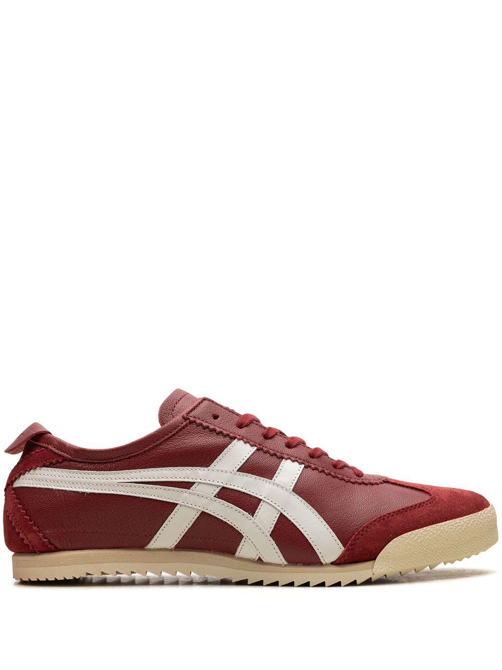 Onitsuka Tiger Mexico 66 Delux "burgundy/white" Sneakers in Brown for ...