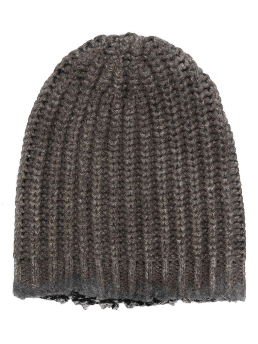 Avant Toi Distressed Finish Beanie in Grey for Men | Lyst UK