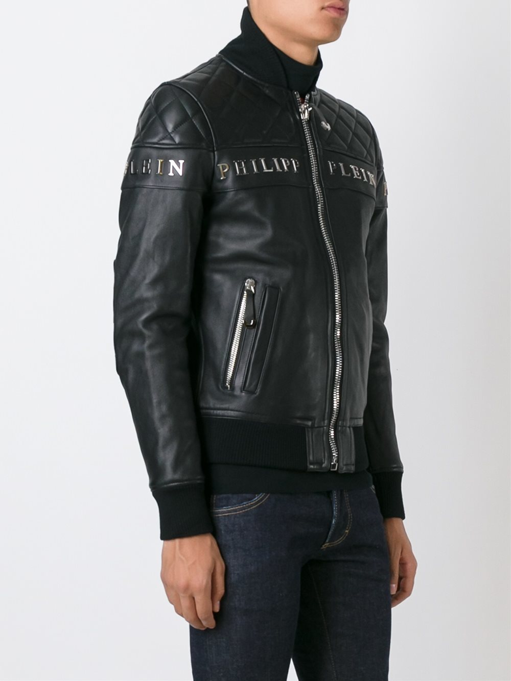 Philipp Plein Synthetic 'crimson' Bomber Jacket in Black for Men - Lyst