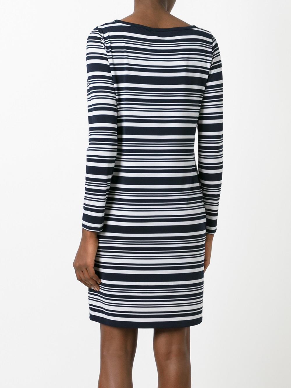 Lyst Michael Michael Kors Striped Dress In Blue