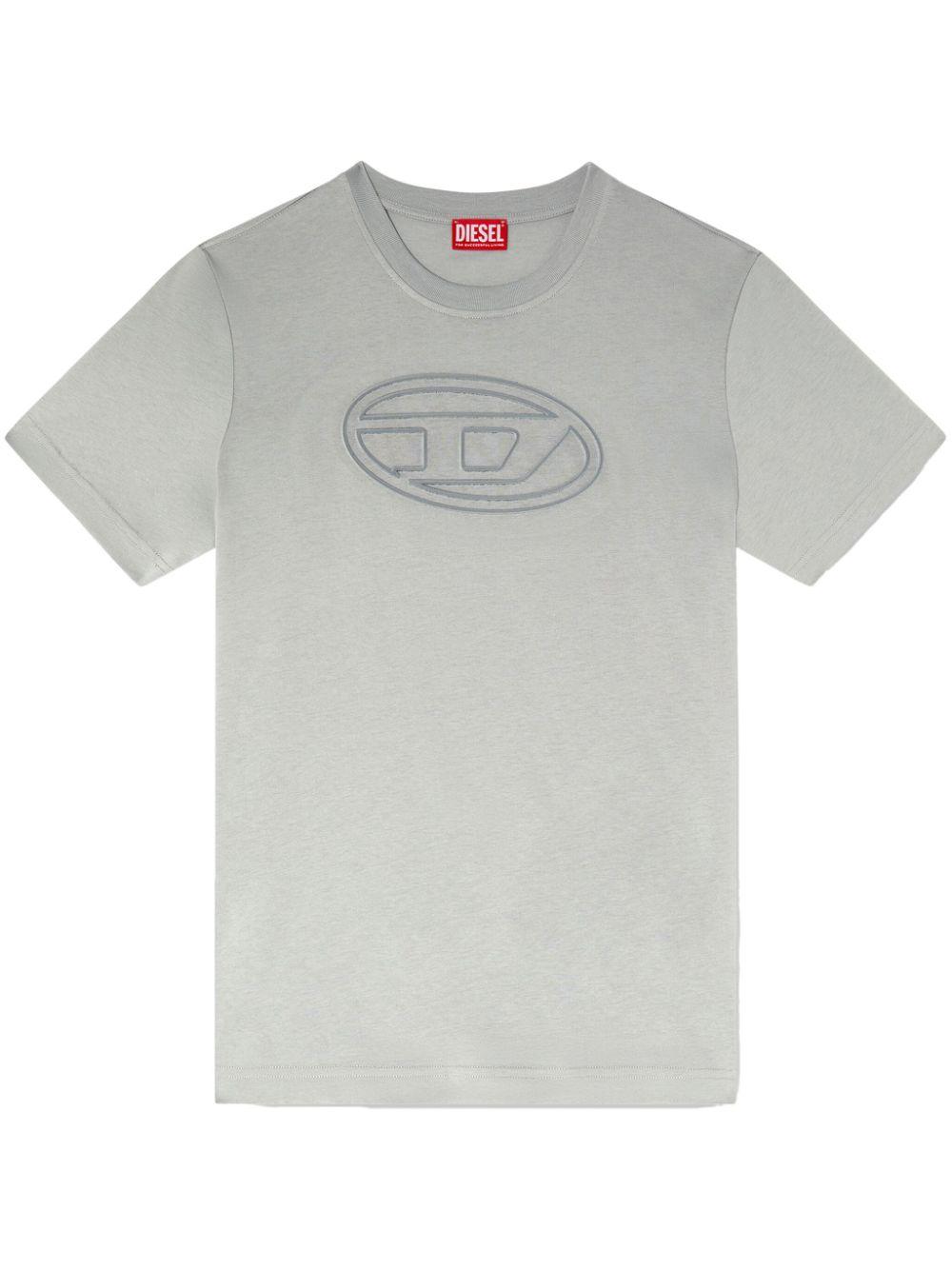 DIESEL T-Adjust-Bigoval T-Shirt in Gray for Men | Lyst