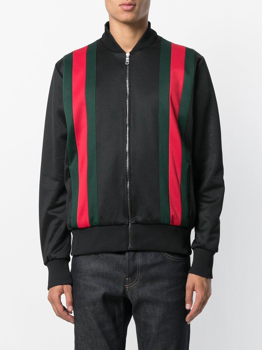 Lyst - Gucci Hooded Bomber Jacket in Black for Men