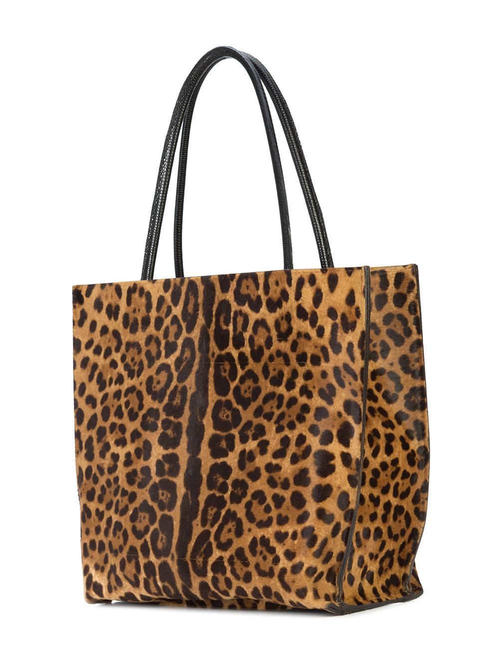 Leopard Print Tote Handbag | Paul Smith