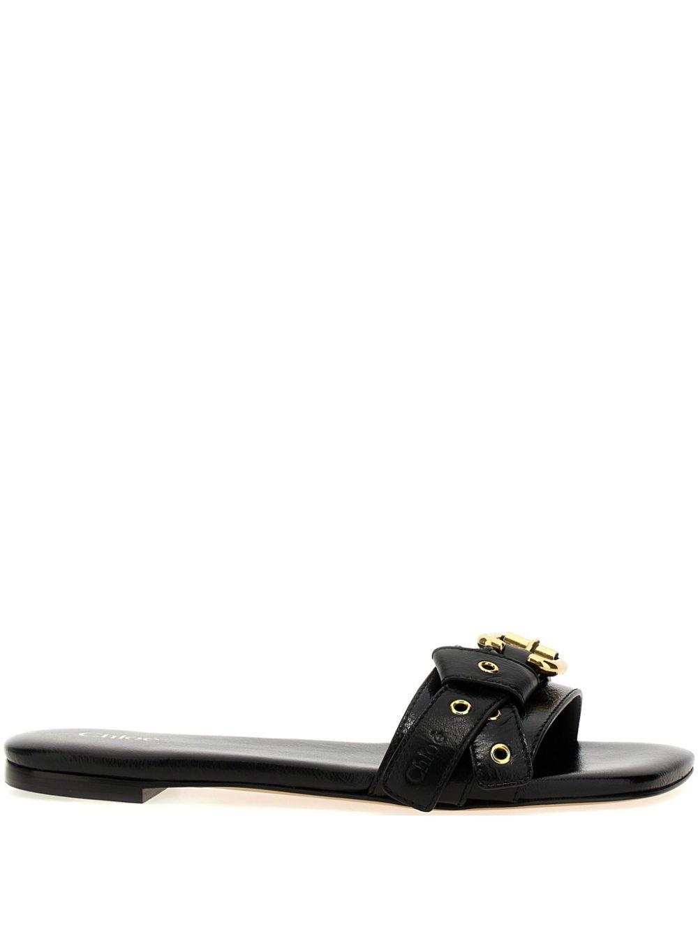 Chloé Mae Slides in Black | Lyst