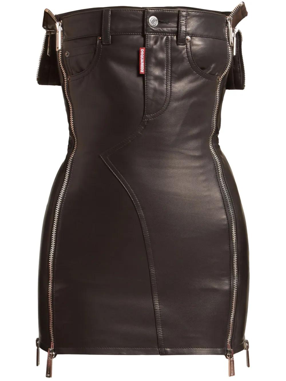 DSquared² Leather Dresses for Women | Lyst DSquared² Leather Dresses for Women | Lyst