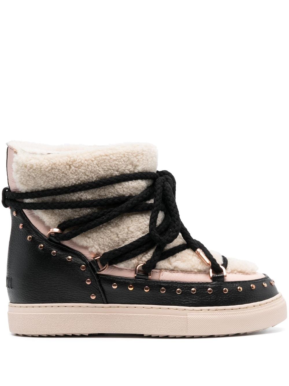 Inuikii Curly Rock Leather Boots in Black | Lyst