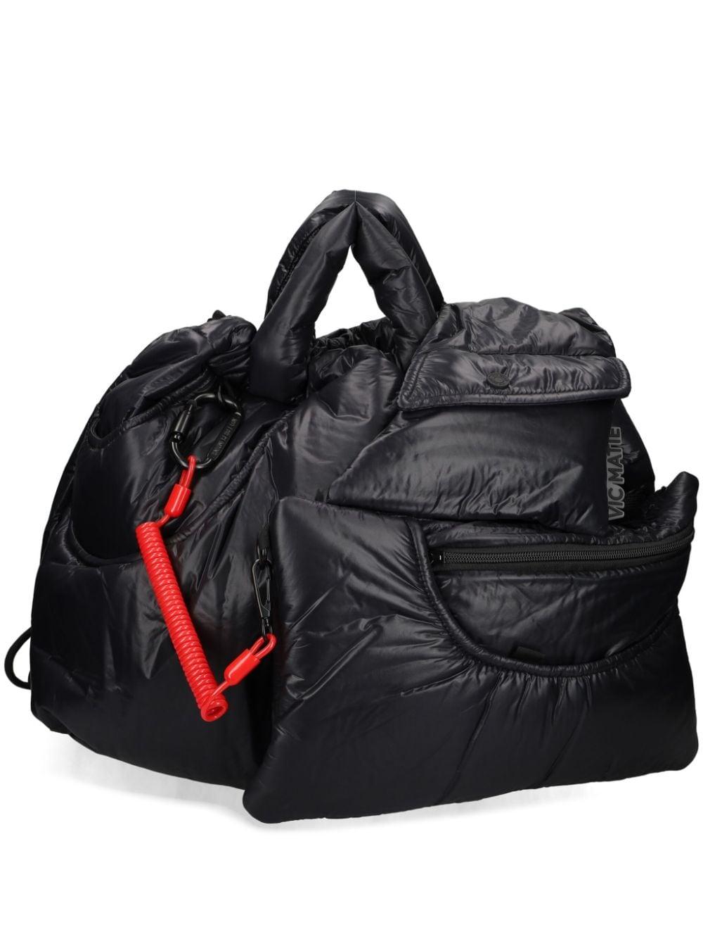 Vic Matié Logo Tote Bag in Black | Lyst