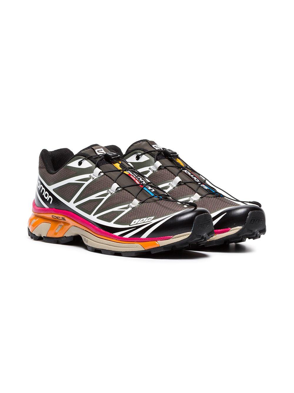 Salomon S/LAB Rubber Grey, Pink And Orange Xt-6 Adv Sneakers in Black ...
