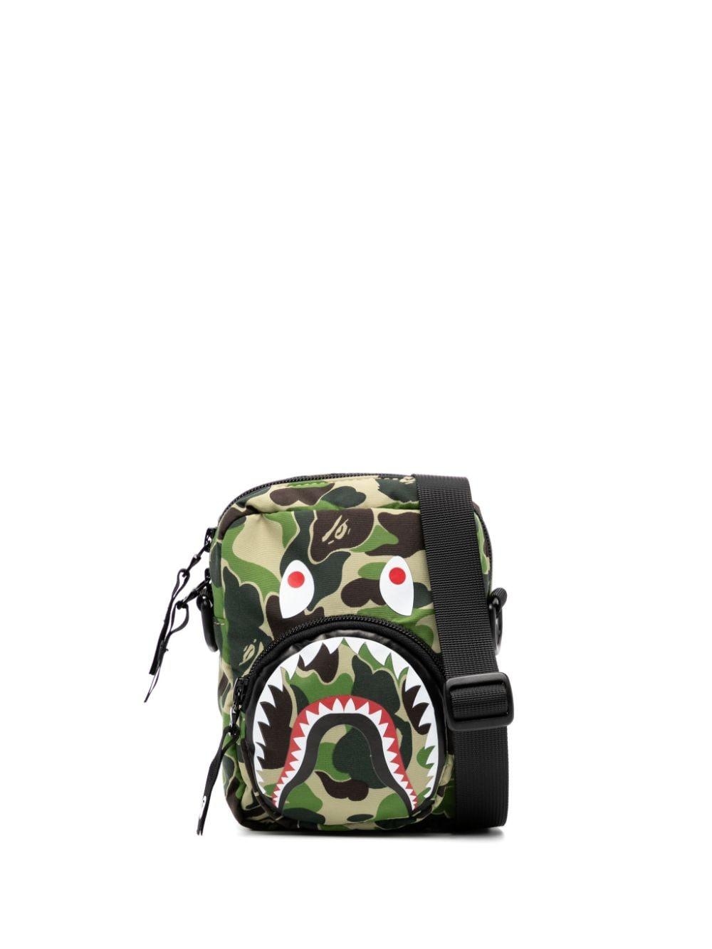 A Bathing Ape Abc Camo Shark Mini Bag in Green for Men | Lyst