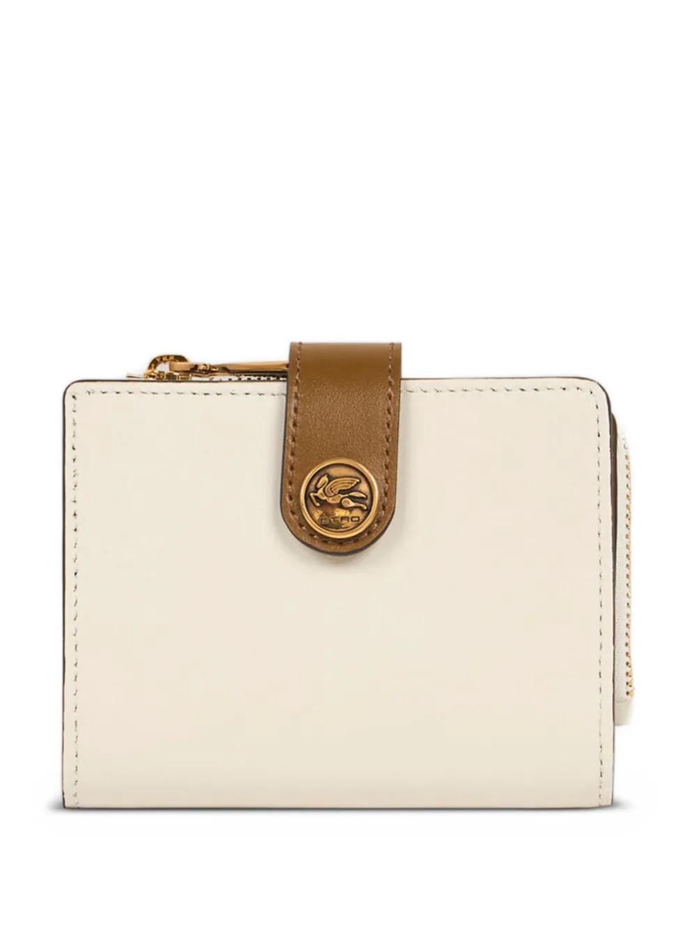 Etro Leather Wallet in Natural | Lyst UK