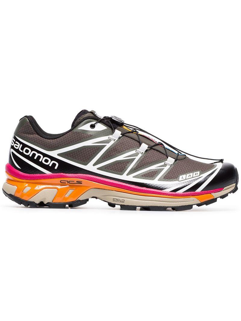 Salomon Lab Grey, Pink And Orange Xt-6 Adv Sneakers in Black for Men ...