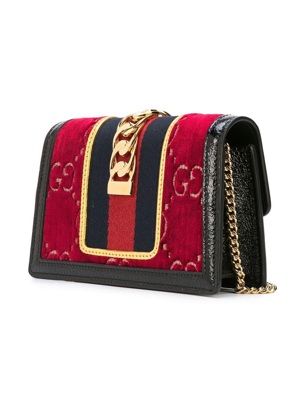 Gucci Red Monogram Crossbody Bags | semashow.com