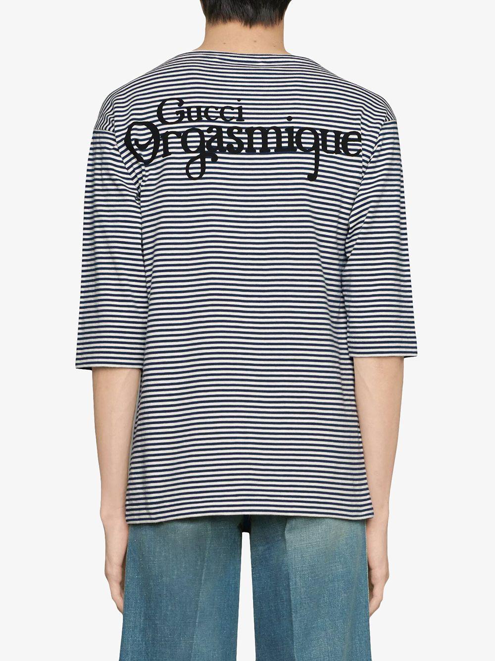 Gucci Cotton Striped Long-sleeve T-shirt in Blue for Men - Lyst