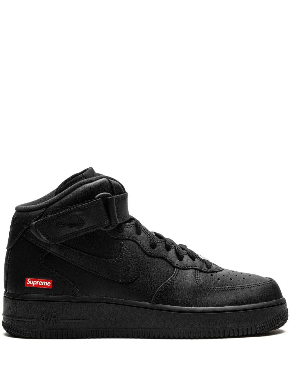 Nike X Supreme Air Force 1 Mid "Mini Box Logo in Black for Men | Lyst