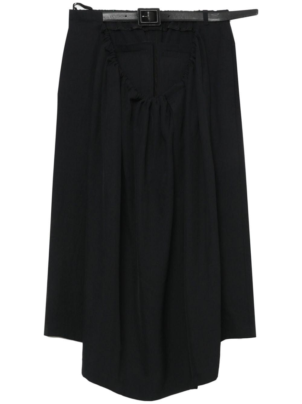 Toga Belted Skirt in Black | Lyst