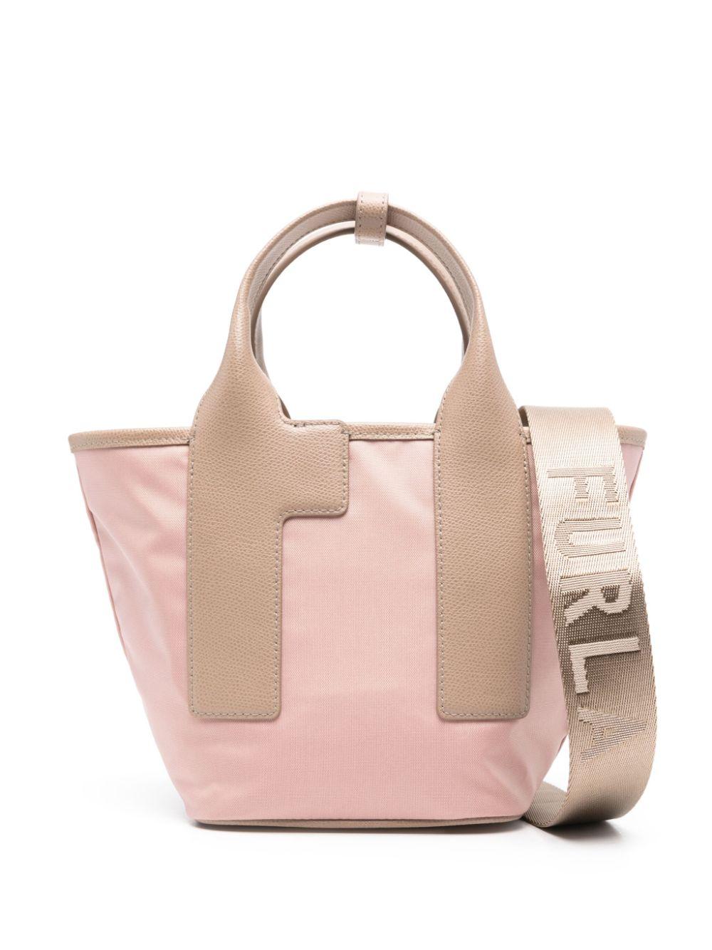 Furla Canvas Tote Bag in Pink | Lyst UK