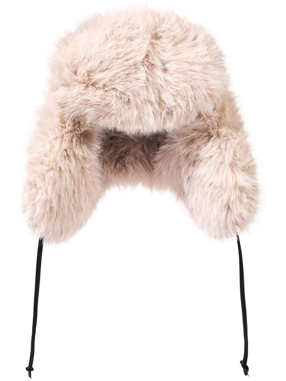 Perfect Moment Faux Fur Trapper Hat in White Lyst UK