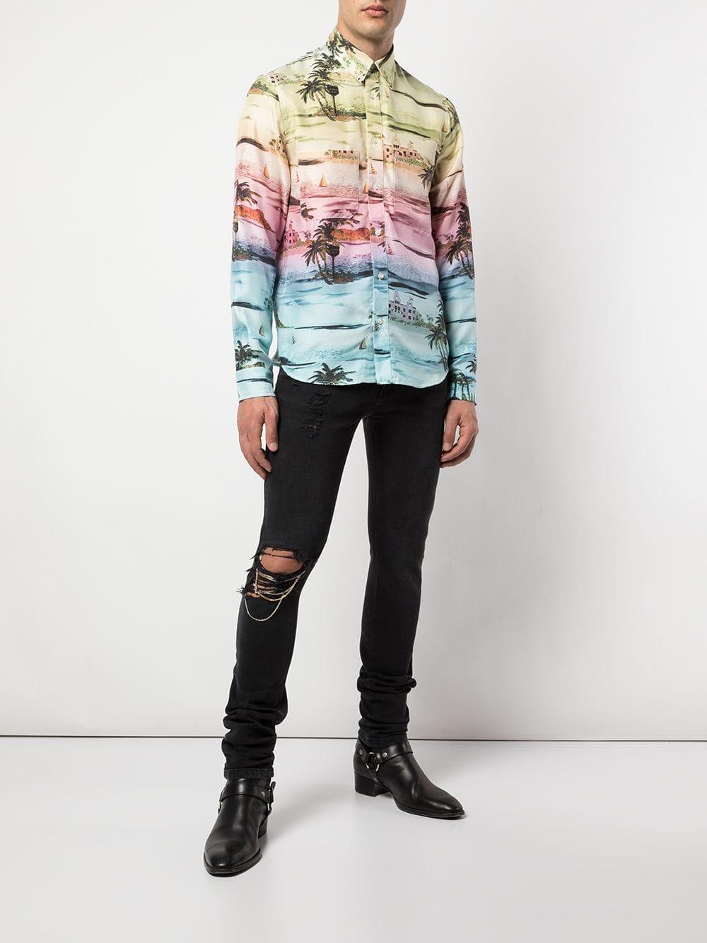 Alchemist Denim Johnny Distressed Skinny Jeans in Black for Men - Lyst