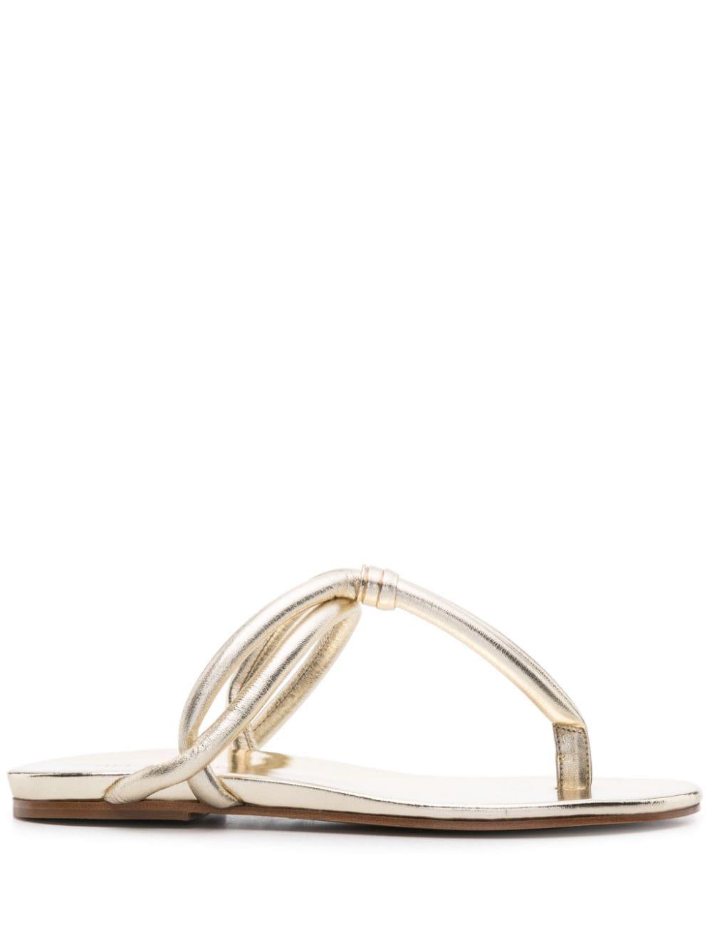 Roberto Del Carlo Dytt Flat Sandals in White | Lyst