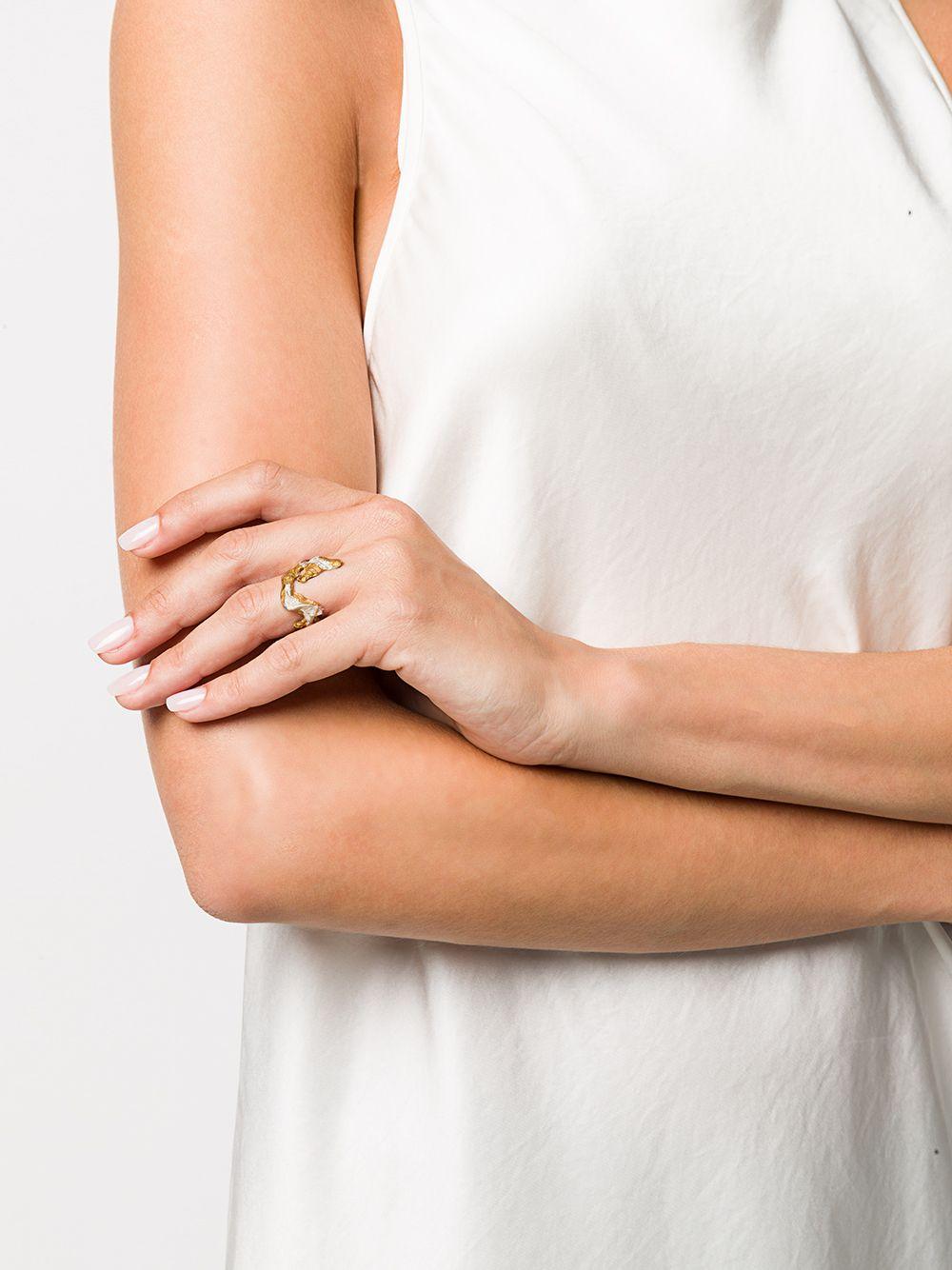 Loveness Lee Ela Two-tone Ring - Lyst
