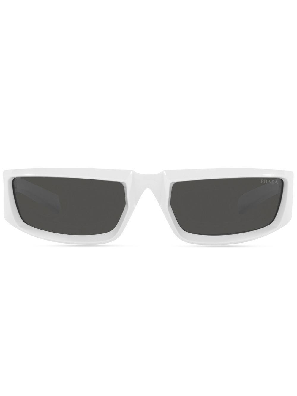 Prada Pr 25ys Injected Rectangle Frame Sunglasses In White For Men Lyst