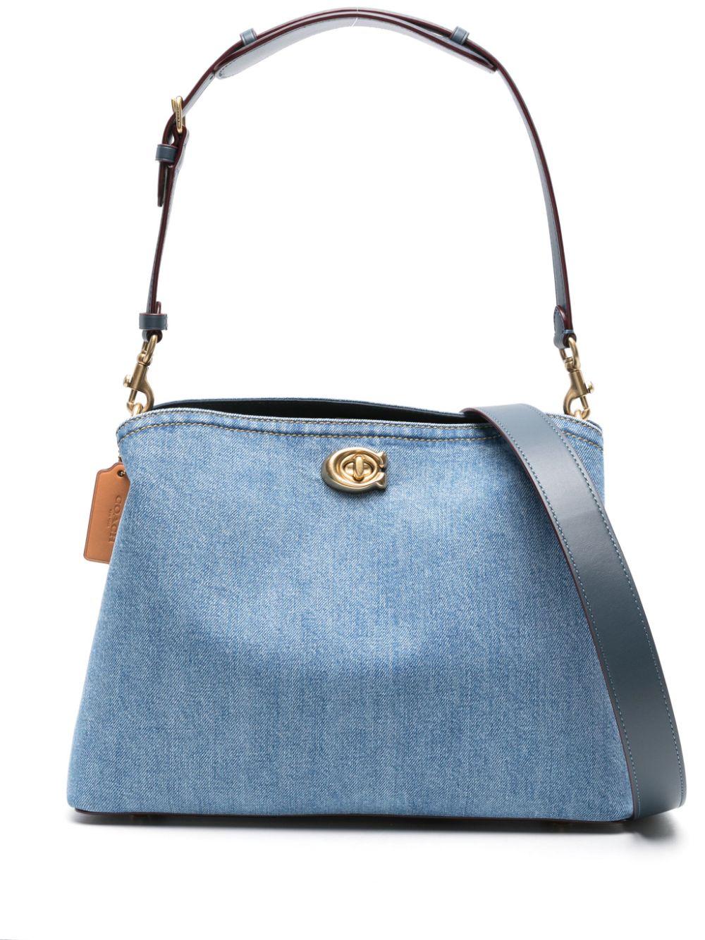 COACH Willow 24 Denim Tote Bags in Blue | Lyst