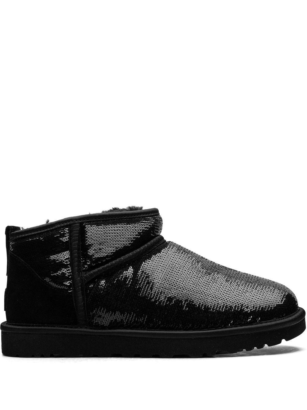 UGG Classic Ultra Mini "Mirror Ball" Boots in Black | Lyst