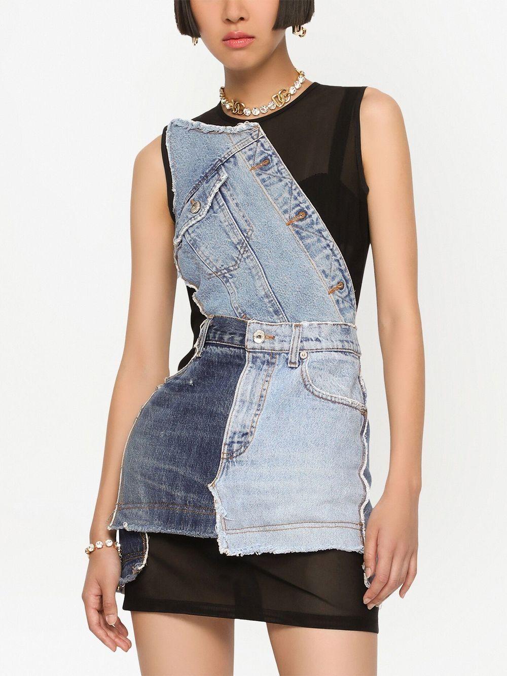 Denim Patchwork Dress