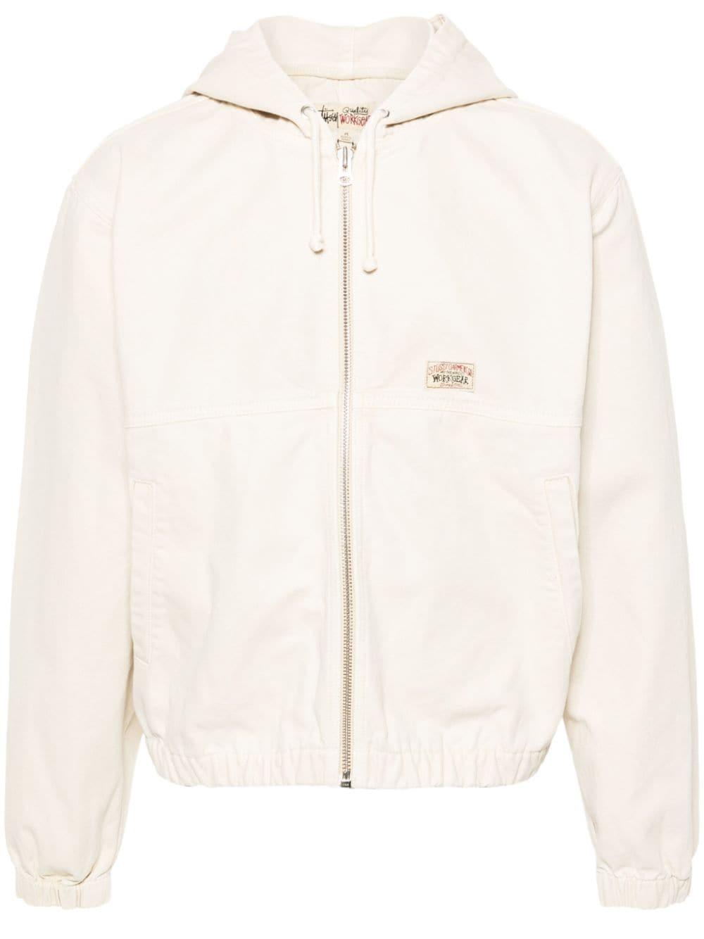 Stussy Work Jacket Unlined Canvas Jacket in Natural for Men | Lyst
