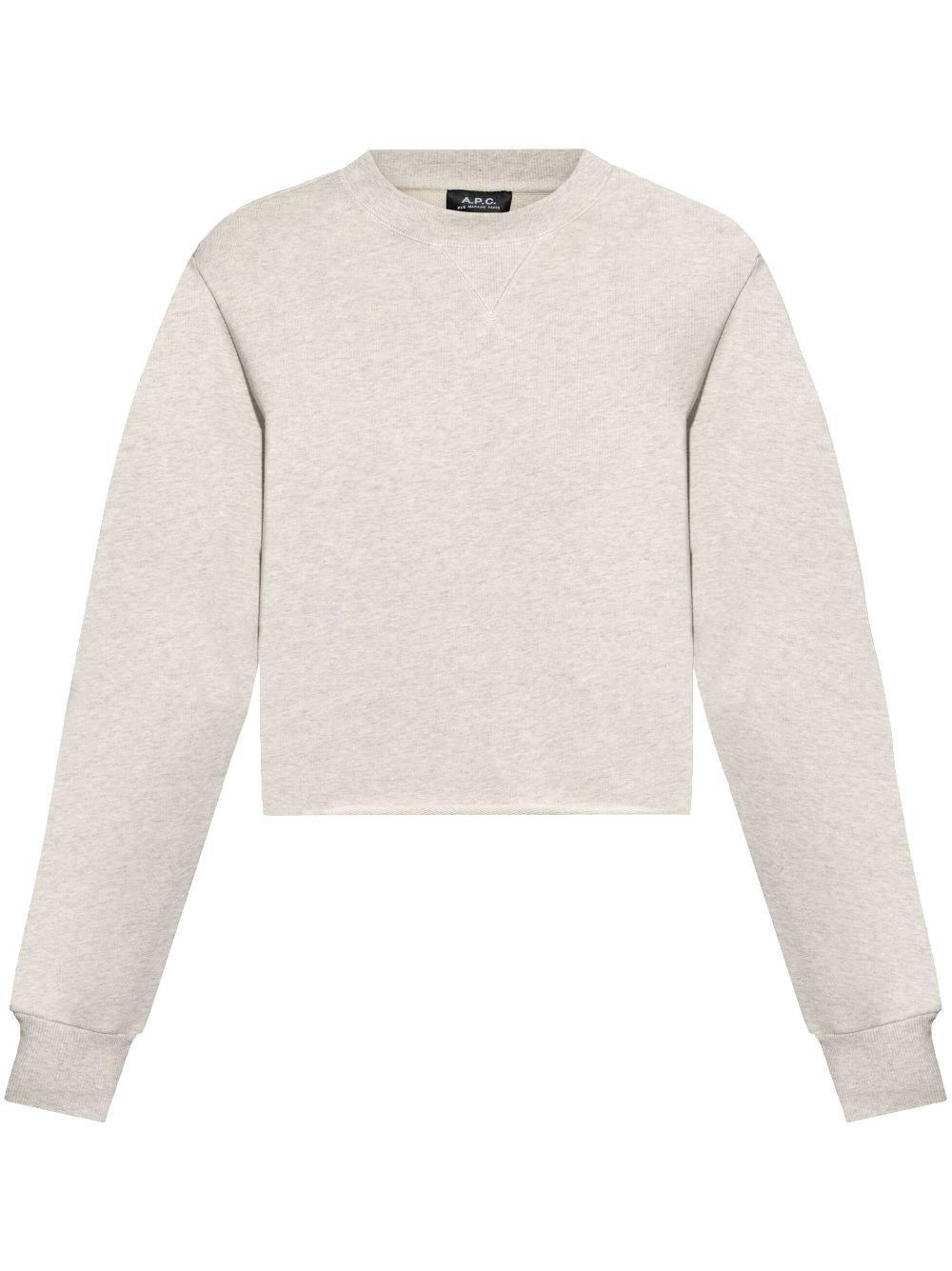 A.P.C. Label F Sweatshirt in White | Lyst UK