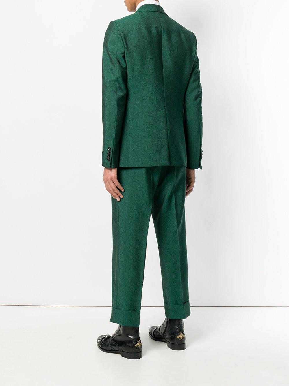Gucci Wool Monaco Two Piece Suit in Green for Men - Lyst