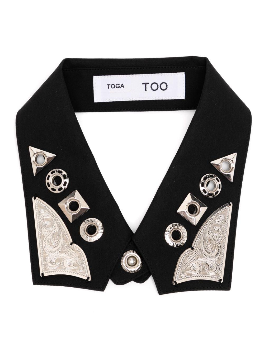 Toga Metal Collar in Black | Lyst UK