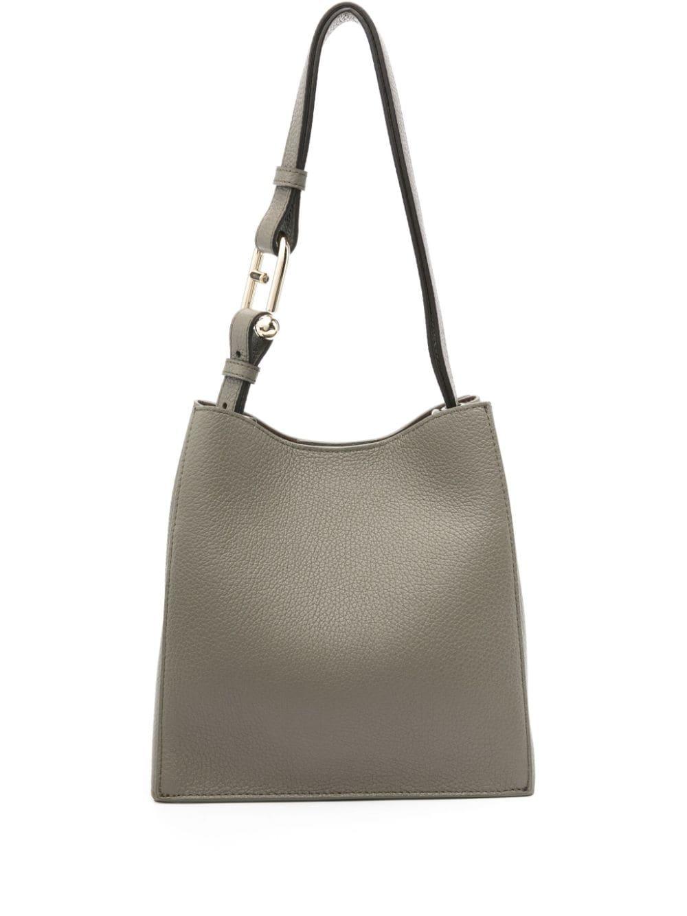 Furla Mini Nuvola Leather Bucket Bag in Gray | Lyst