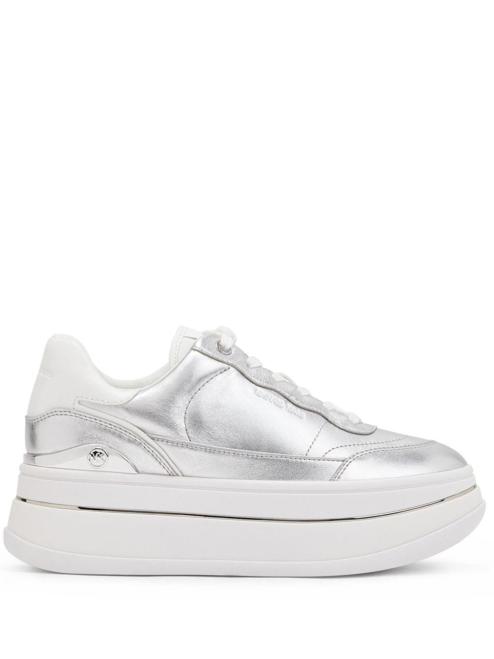Michael Kors Hayes Monogram-pattern Sneakers in White | Lyst