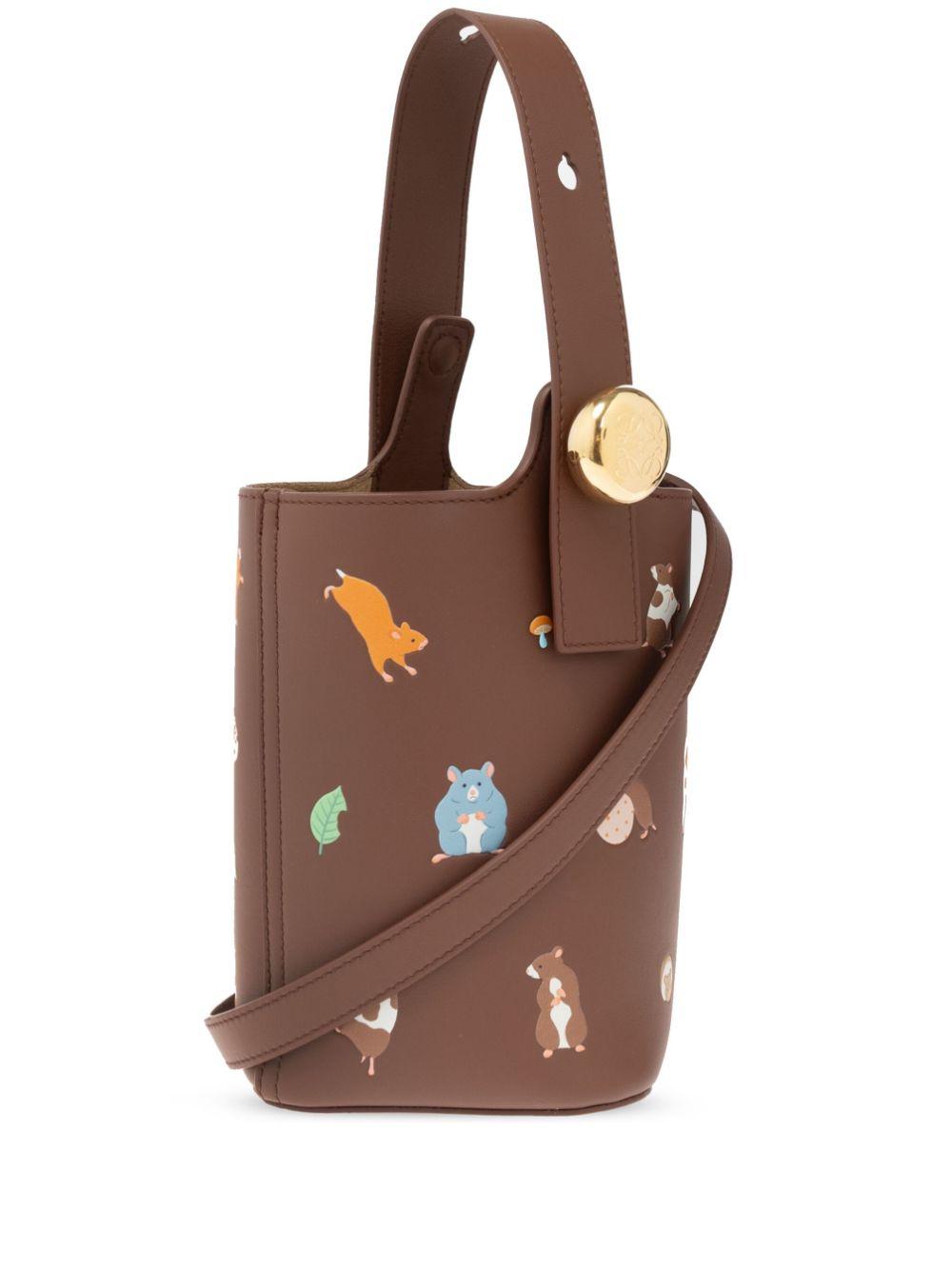 Loewe X Suna Fujita Hamster Mini Pebble Tote Bag in Brown | Lyst
