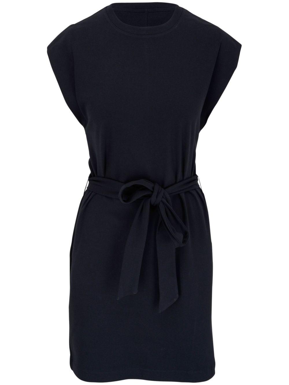 Vince Short Sleeve Knee Length Dress In Blue Lyst