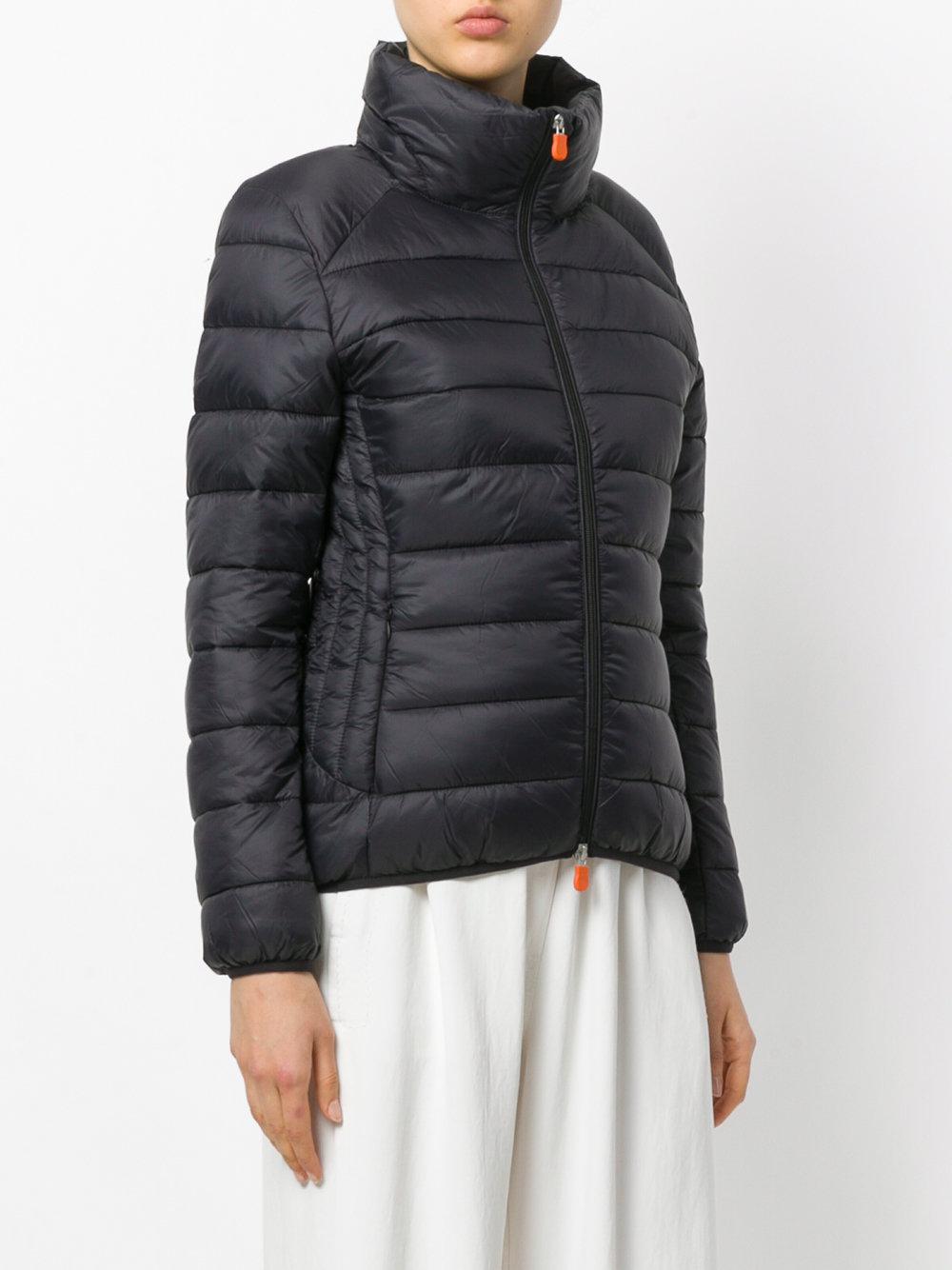 Lyst - Save The Duck Short Padded Jacket in Black Lyst - Save The Duck Short Padded Jacket in Black