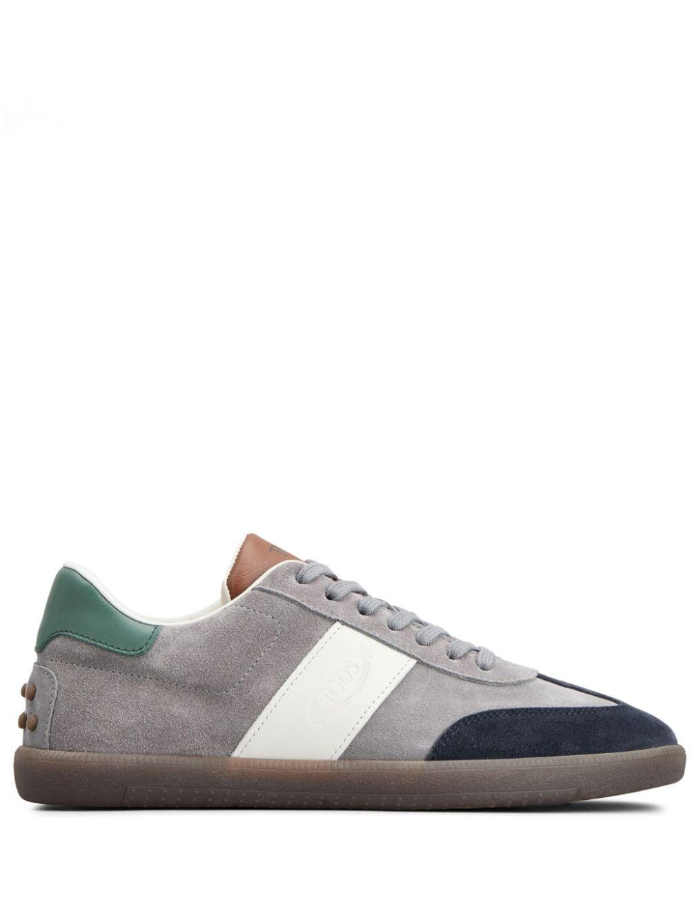 Tod's Tabs Suede Sneakers in Gray for Men | Lyst