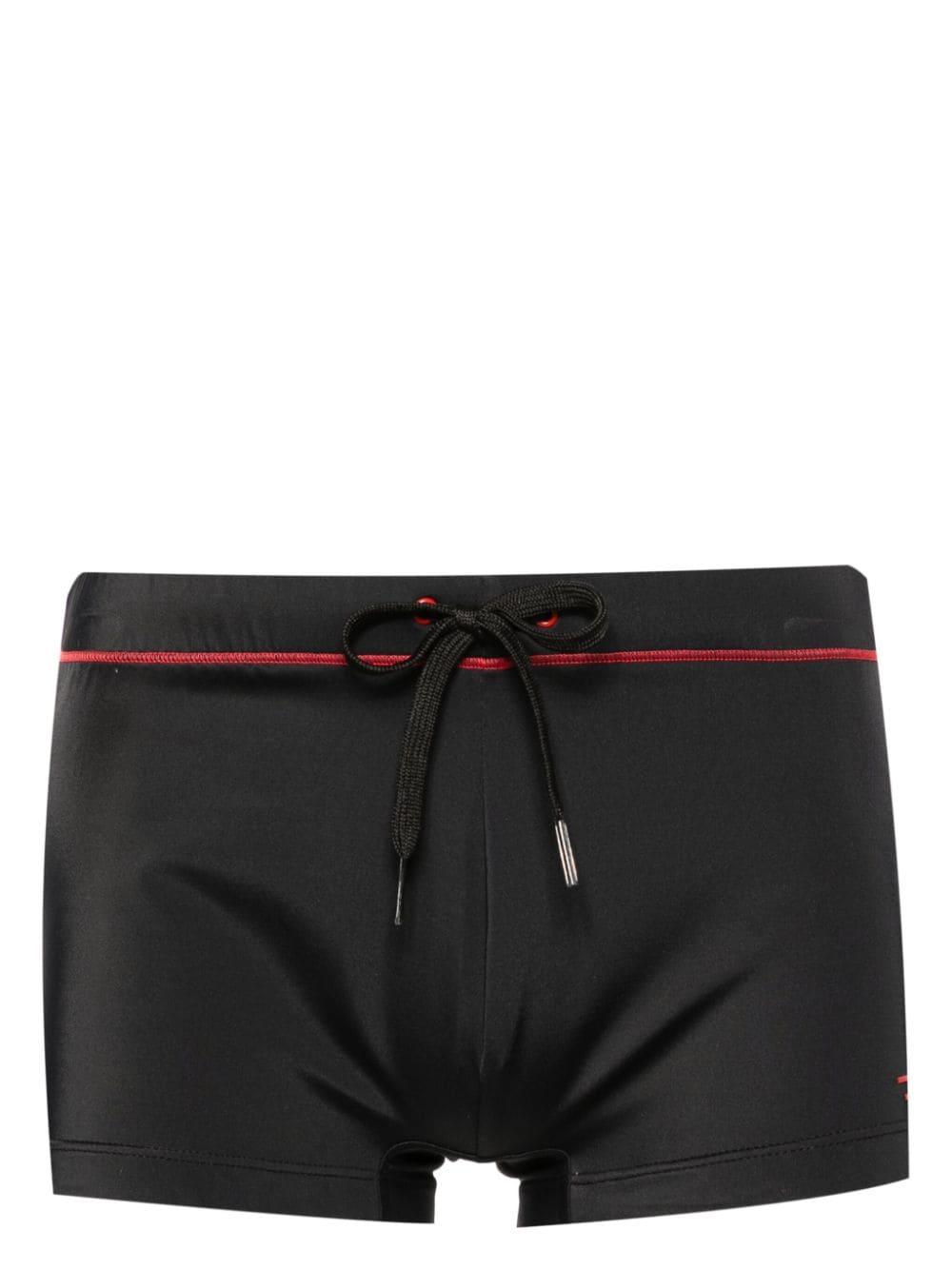 DIESEL Swim Boxer Briefs With D Logo in Black for Men | Lyst