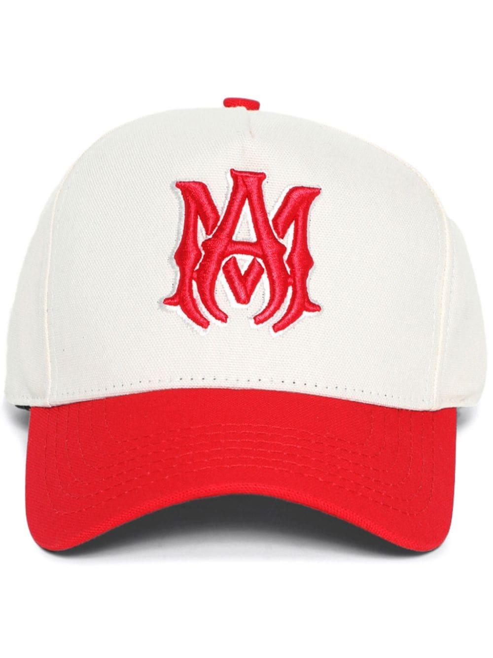 Amiri Ma Canvas Baseball Cap in Red for Men | Lyst