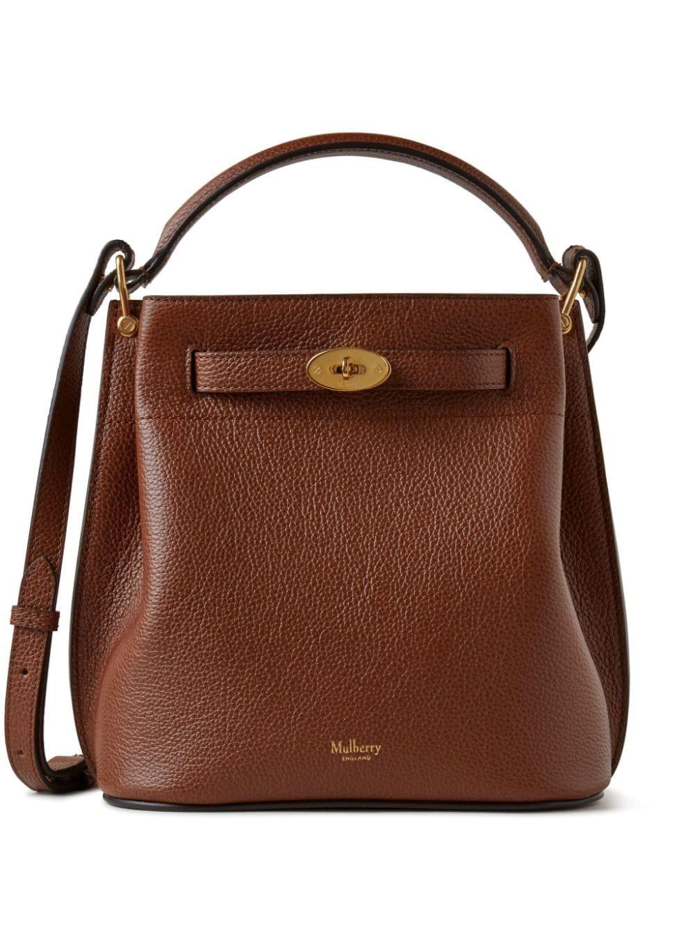 Mulberry Small Islington Leather Bucket Bag in Brown | Lyst