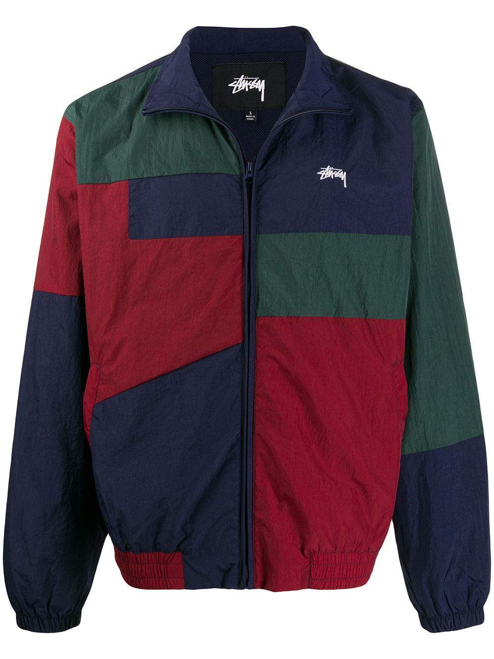 Stussy Panel Track Jacket in Blue for Men | Lyst Stussy Panel Track Jacket in Blue for Men | Lyst
