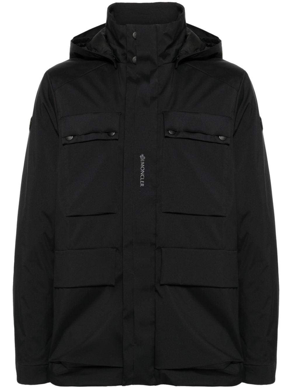 Moncler Neiller Hooded Down Jacket in Black for Men | Lyst