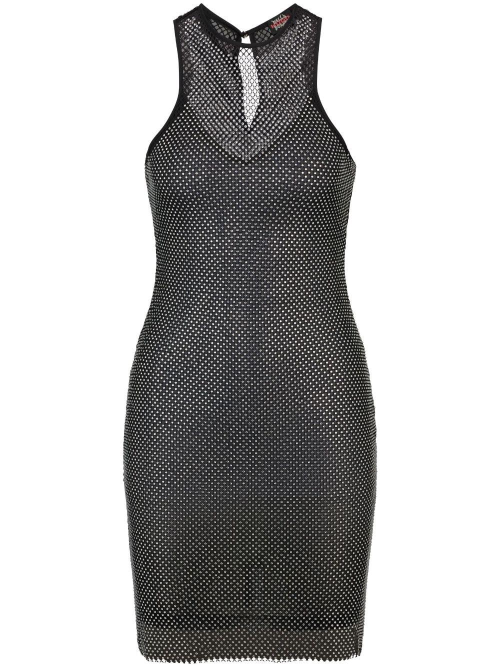 HUGO X Bella Poarch Karuki Mesh Minidress in Black | Lyst
